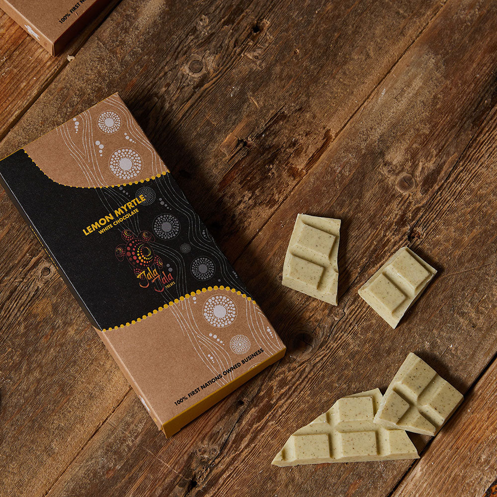 Jala Jala Lemon Myrtle Chocolate 100gm – Kinya Lerrk
