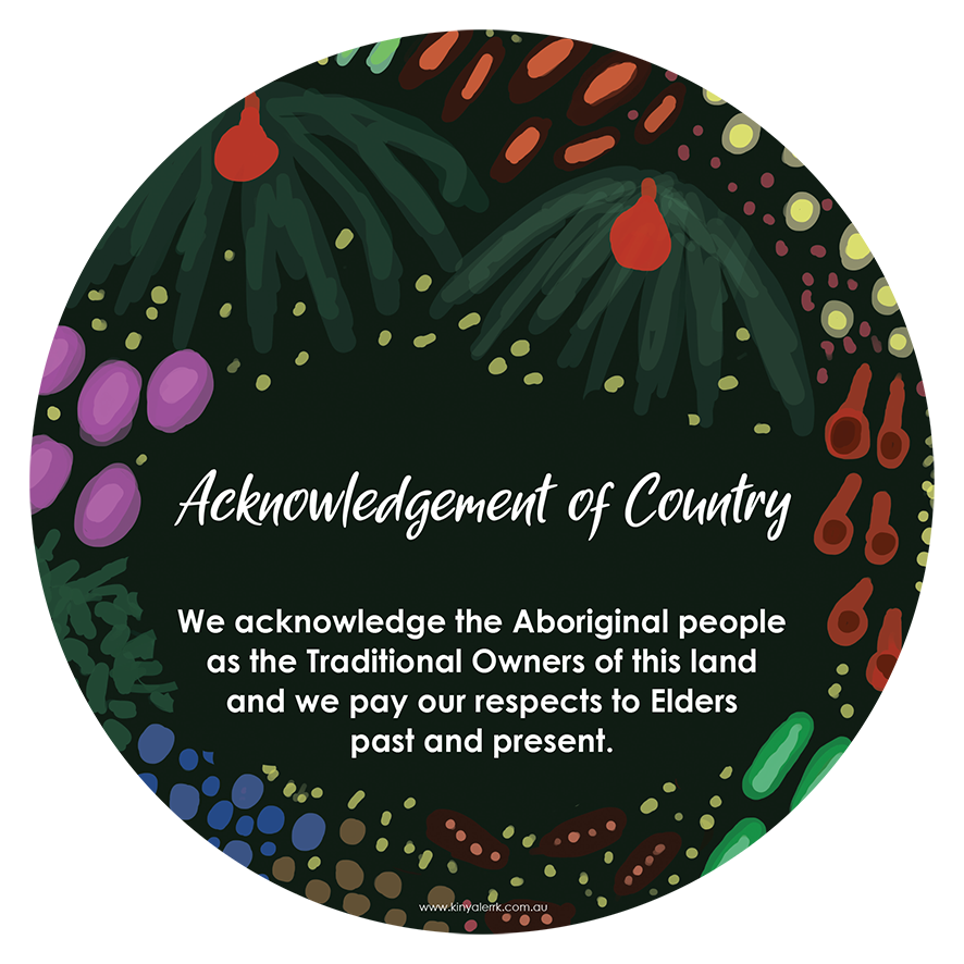 Acknowledgement of Country Plaques – Kinya Lerrk