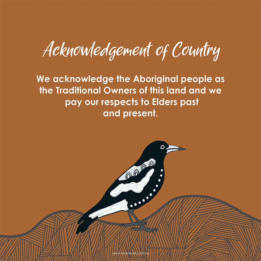 Magpie Acknowledgement of Country Plaque – Kinya Lerrk